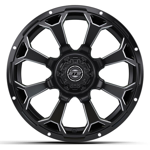 15x7 GTW® Raven Off-Road Matte Black Wheel – Drew B Golf Carts & Parts