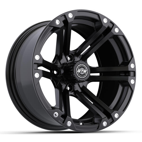 14x7 GTW® Matte Black Specter Wheel – Drew B Golf Carts & Parts