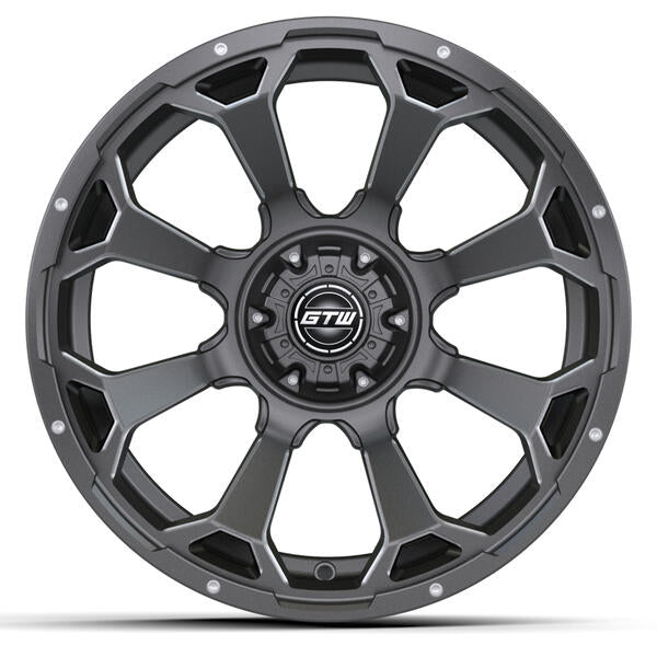 15x7 GTW® Raven Off-Road Matte Gray Wheel – Drew B Golf Carts & Parts